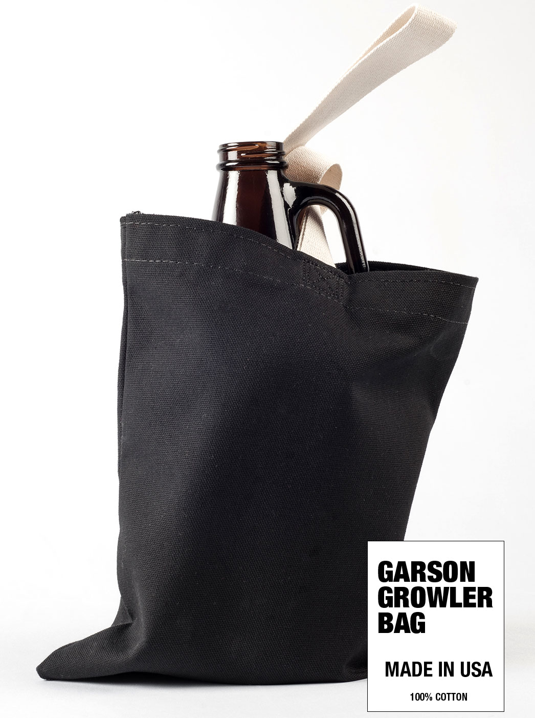 Garson Growler Bag - Tiny Fish Printing