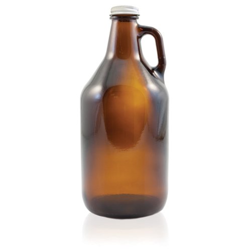 64oz Amber Growler - Tiny Fish Printing